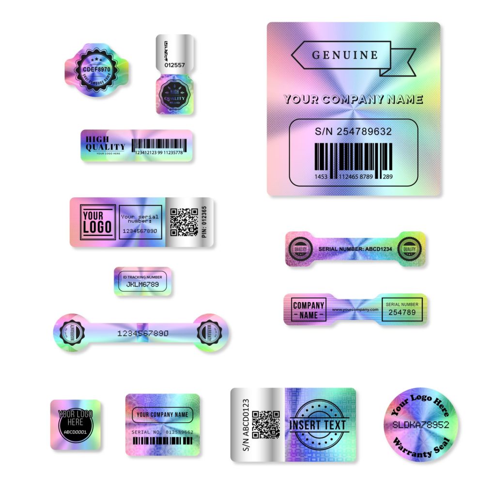 Custom Sequential Number Holograms | NanoGrafix